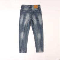 China Light Blue Mid Waist Distressed Light Blue wholesale skinny jeans mens Autumn 2025 Non Stretch Custom (MG804) for sale