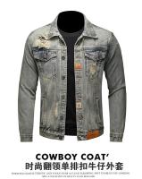 China Long Sleeve Vintage Color Polyester 19% french workwear jacket wholesale Urban Fashion Single Breasted Custom (JK590) for sale