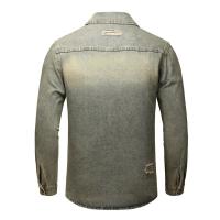 China Single Breasted Youth Trend Long Sleeve Vintage Color mens wholesale dress shirts Regular Single Breasted Custom (CS006) for sale