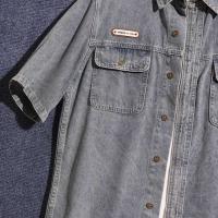 China Summer Regular Short Sleeve mens wholesale dress shirts Vintage Color Urban Fashion Custom (CS562) for sale