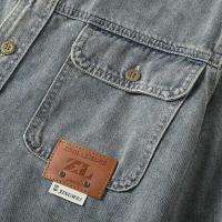 China Blue Youth Trend Long Sleeve french workwear jacket wholesale Regular Single Breasted Custom (CS006) for sale