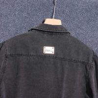 China Dark Grey Summer Regular Dark Grey mens wholesale dress shirts Solid Color Youth Trend Custom (CS573) for sale