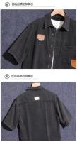 China Dark Grey Summer Regular Dark Grey mens wholesale dress shirts Solid Color Youth Trend Custom (CS573) for sale