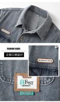 China Blue Summer Solid Color mens wholesale dress shirts Short Sleeve Urban Fashion Custom (CS566) for sale