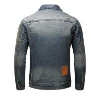 China Embroidered Blue Embroidered Long Sleeve french workwear jacket wholesale Polyester 19% Urban Fashion Custom (JK524) for sale