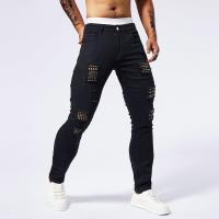 China Black Mid Waist Distressed wholesale skinny jeans mens High Stretch Urban Fashion Custom (TM227) for sale