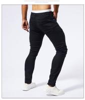 China Black Mid Waist Distressed wholesale skinny jeans mens High Stretch Urban Fashion Custom (TM227) for sale