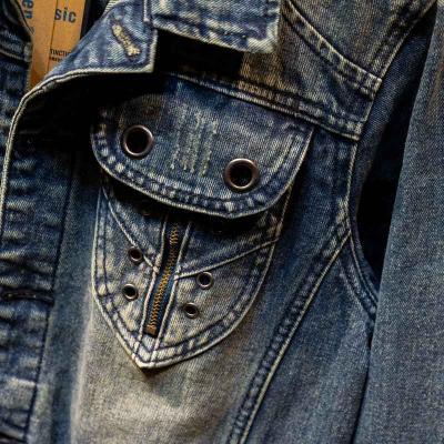 China Blue Daily No Lining biker jacket wholesale Youth Trend Long Sleeve Custom (JK525) for sale