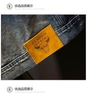 China Blue Daily No Lining biker jacket wholesale Youth Trend Long Sleeve Custom (JK525) for sale
