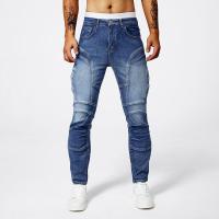 China Daily Summer Mid Waist wholesale skinny jeans mens Youth Trend Blue Light Blue Custom (Y234) for sale