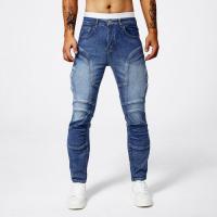 China Daily Summer Mid Waist wholesale skinny jeans mens Youth Trend Blue Light Blue Custom (Y234) for sale
