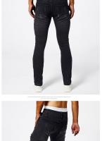 China Black Mid Waist Youth Trend wholesale skinny jeans mens Regular Fit Slight Stretch Custom (Y228) for sale