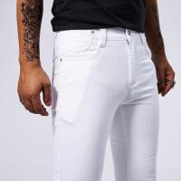 China Mid Waist White Daily Mid Waist wholesale skinny jeans mens Urban Fashion Regular Custom (MG109) for sale