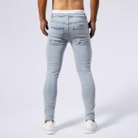 China Blue Grey Mid Waist Regular Fit wholesale skinny jeans mens High Stretch Urban Fashion Custom (TM226) for sale