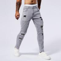 China Blue Grey Mid Waist Regular Fit wholesale skinny jeans mens High Stretch Urban Fashion Custom (TM226) for sale