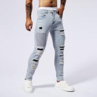 China Blue Grey Mid Waist Regular Fit wholesale skinny jeans mens High Stretch Urban Fashion Custom (TM226) for sale