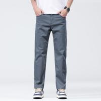 China Mid Waist Breathable Regular Fit dress pants wholesale price Slight Stretch Washed Custom (P393) for sale