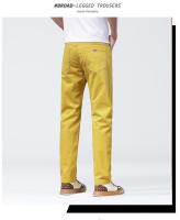 China Mid Waist Breathable Regular Fit dress pants wholesale price Slight Stretch Washed Custom (P393) for sale