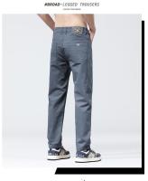 China Mid Waist Breathable Regular Fit dress pants wholesale price Slight Stretch Washed Custom (P393) for sale