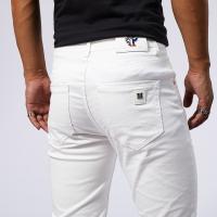China White Mid Waist Urban Fashion wholesale skinny jeans mens Slight Stretch Business Office/Commute Daily Custom (P321) for sale