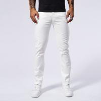 China White Mid Waist Urban Fashion wholesale skinny jeans mens Slight Stretch Business Office/Commute Daily Custom (P321) for sale