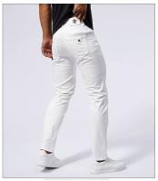 China White Mid Waist Urban Fashion wholesale skinny jeans mens Slight Stretch Business Office/Commute Daily Custom (P321) for sale