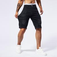 China Summer Mid Waist Urban Fashion wholesale men shorts cargo Vintage Color Blue Black Distressed Vintage Washed Custom (Y232) for sale