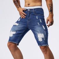 China Summer Mid Waist Urban Fashion wholesale men shorts cargo Vintage Color Blue Black Distressed Vintage Washed Custom (Y232) for sale