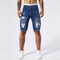 China Summer Mid Waist Urban Fashion wholesale men shorts cargo Vintage Color Blue Black Distressed Vintage Washed Custom (Y232) for sale