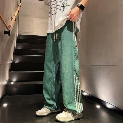 China Summer Straight Urban Fashion wide leg track pants Regular Custom (KU24102) for sale