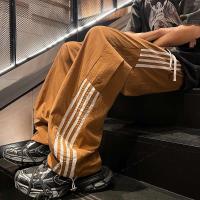 China Summer Straight Urban Fashion wide leg track pants Regular Custom (KU24102) for sale