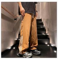 China Summer Straight Urban Fashion wide leg track pants Regular Custom (KU24102) for sale