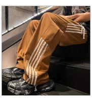 China Summer Straight Urban Fashion wide leg track pants Regular Custom (KU24102) for sale