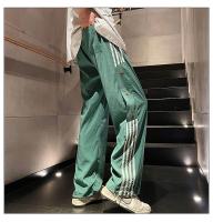 China Summer Straight Urban Fashion wide leg track pants Regular Custom (KU24102) for sale
