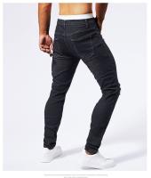 China Distressed Mid Waist Distressed Urban Fashion wholesale skinny jeans mens Daily Outdoor Slight Stretch Custom (TM220) for sale