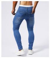 China Distressed Mid Waist Distressed Urban Fashion wholesale skinny jeans mens Daily Outdoor Slight Stretch Custom (TM220) for sale