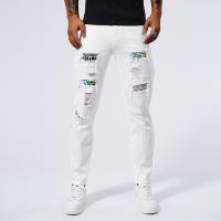China White Washed Mid Waist wholesale skinny jeans mens Youth Trend Washed Other Custom (P396) for sale