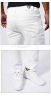 China White Washed Mid Waist wholesale skinny jeans mens Youth Trend Washed Other Custom (P396) for sale
