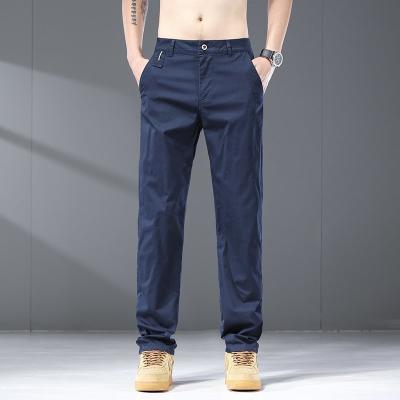 China Daily Mid Waist Khaki Grey mens pants wholesale Urban Fashion Regular Custom (P395) for sale