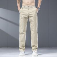 China Daily Mid Waist Khaki Grey mens pants wholesale Urban Fashion Regular Custom (P395) for sale