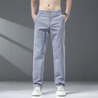 China Daily Mid Waist Khaki Grey mens pants wholesale Urban Fashion Regular Custom (P395) for sale