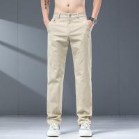 China Daily Mid Waist Khaki Grey mens pants wholesale Urban Fashion Regular Custom (P395) for sale