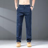 China Daily Mid Waist Khaki Grey mens pants wholesale Urban Fashion Regular Custom (P395) for sale