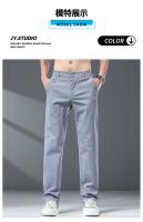 China Daily Mid Waist Khaki Grey mens pants wholesale Urban Fashion Regular Custom (P395) for sale