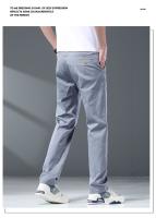 China Daily Mid Waist Khaki Grey mens pants wholesale Urban Fashion Regular Custom (P395) for sale
