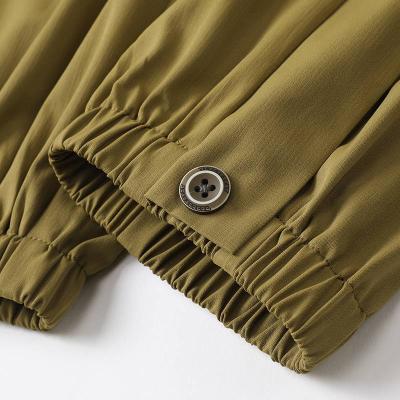 China Summer Straight Army Green jogger pants wholesale Urban Fashion Regular Custom (KU24110) for sale