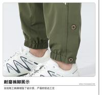 China Army Green Summer Straight Army Green jogger pants wholesale Urban Fashion Regular Custom (KU24110) for sale