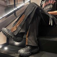 China Black Summer Straight wide leg track pants Urban Fashion Regular Custom (KU24103) for sale