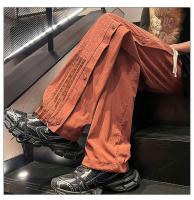 China Black Summer Straight wide leg track pants Urban Fashion Regular Custom (KU24103) for sale