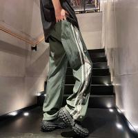 China Dark Green Light Grey Summer Straight Urban Fashion jogger pants wholesale Polyester 100% Dark Green Light Grey Custom (KU24108) for sale